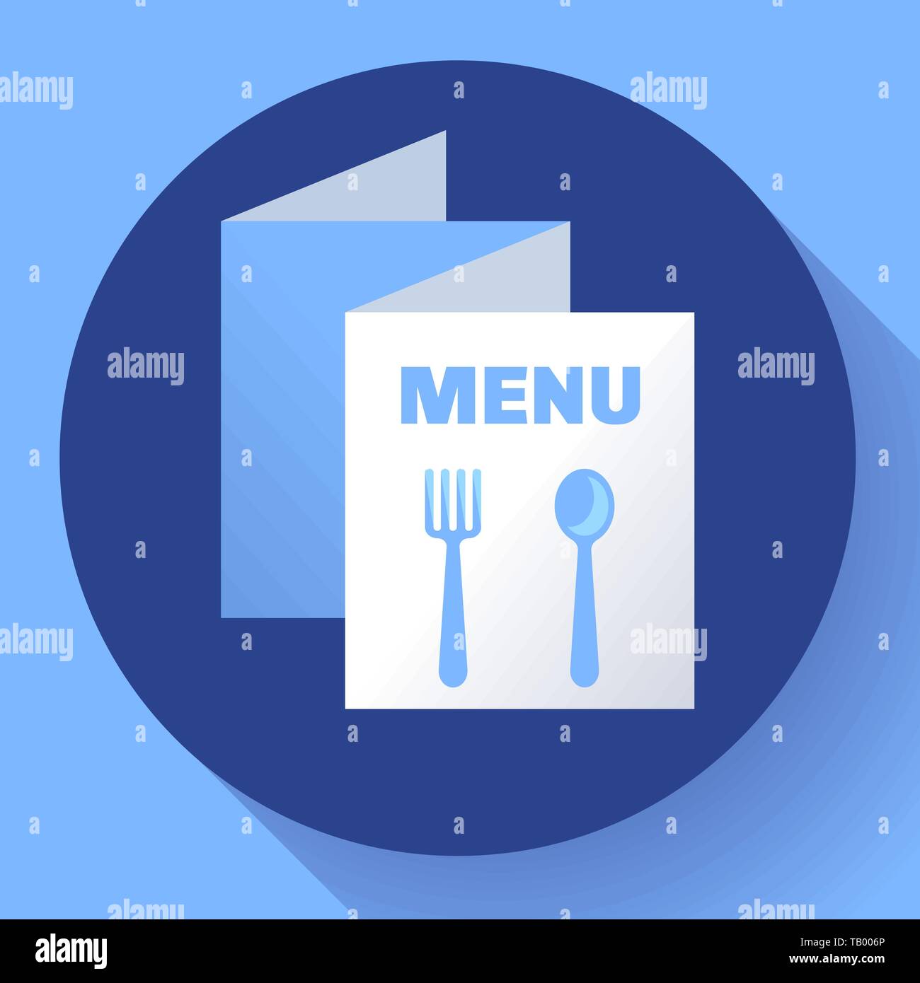 Three-fold menu icon template flat style vector Stock Vector Image ...