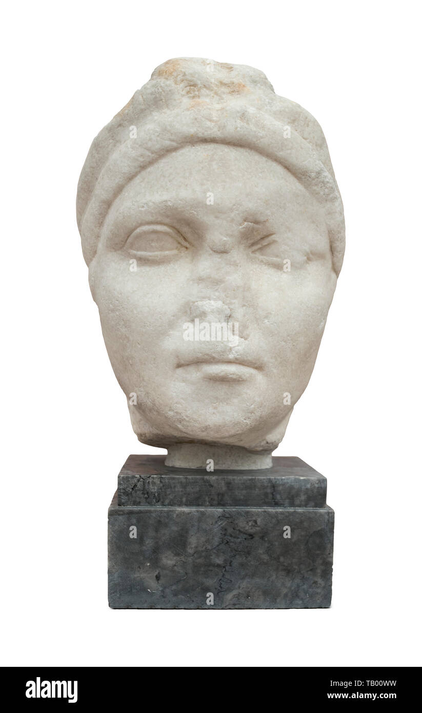 Seville, Spain - April 16th, 2019: Vibia Sabina bust, Roman Empress ...