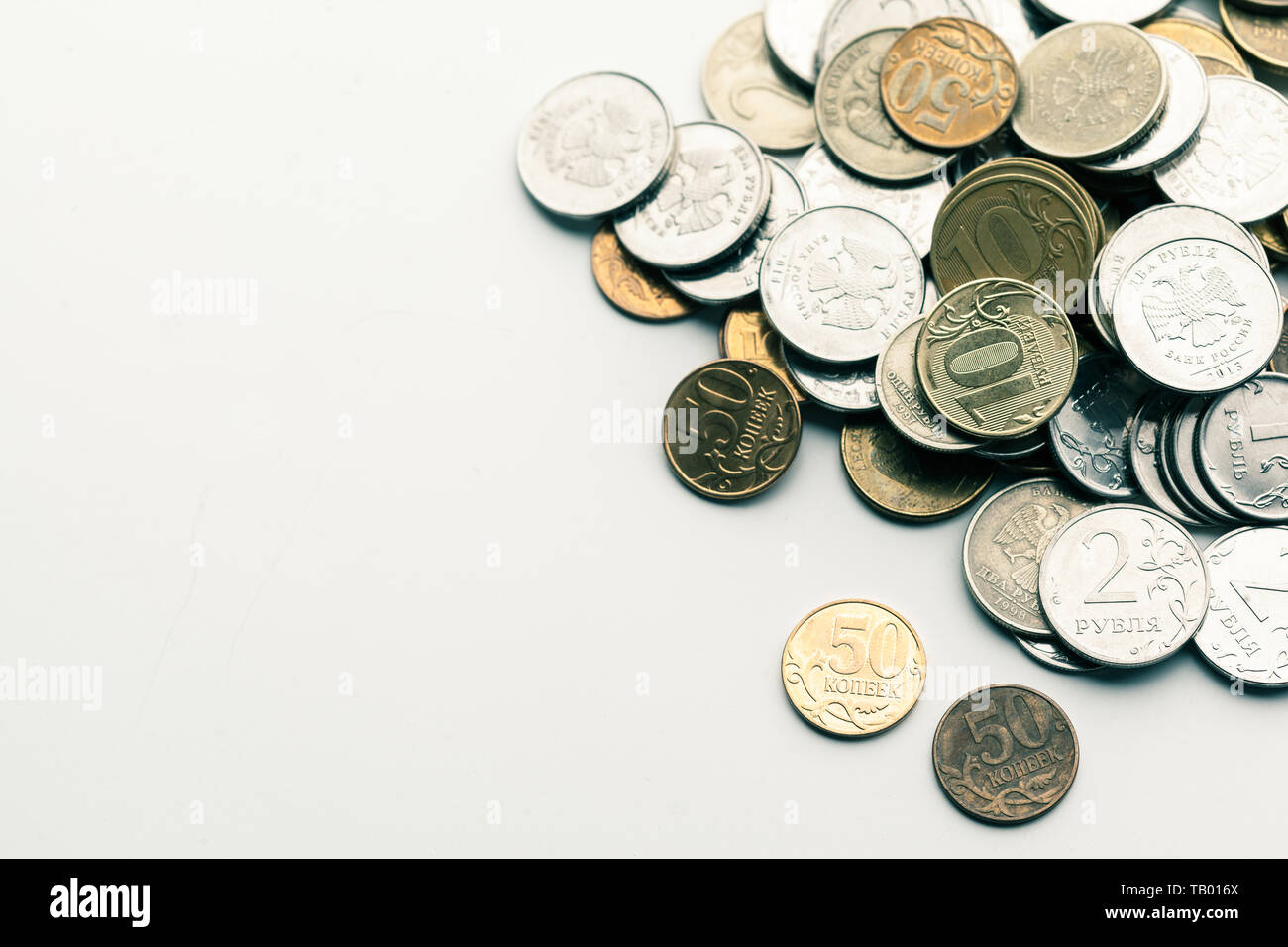 Coins isolated on white background Stock Photo - Alamy