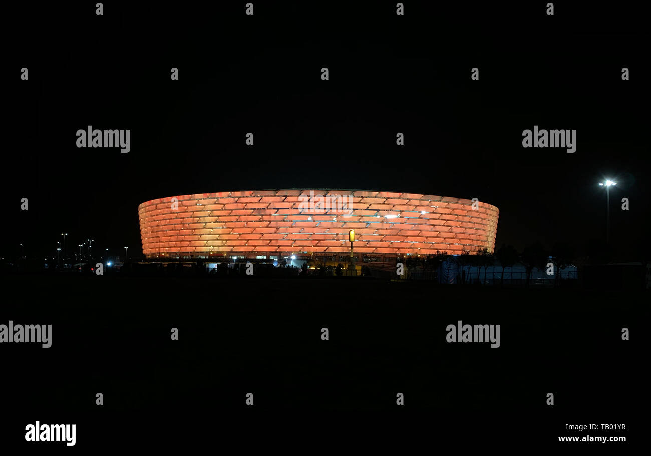 A general view of the Olympic Stadium in Baku, Azerbaijan Stock Photo ...