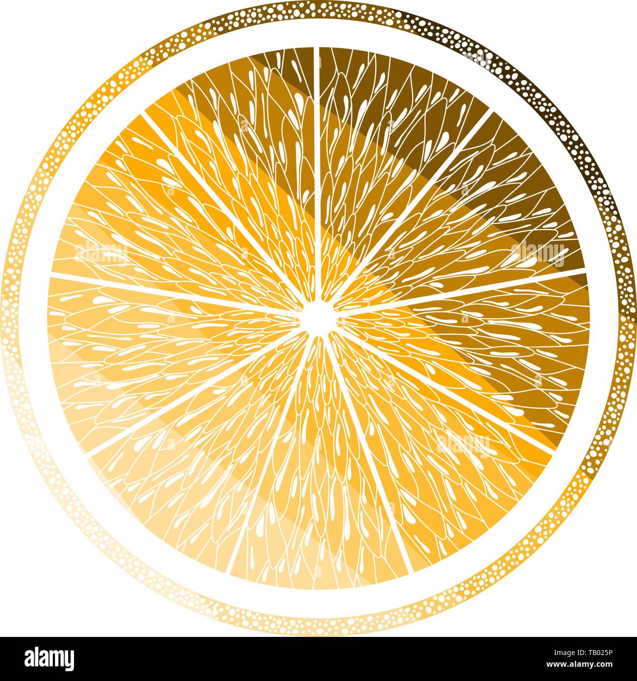 Icon Of Orange. Flat Color Ladder Design. Vector Illustration Stock ...