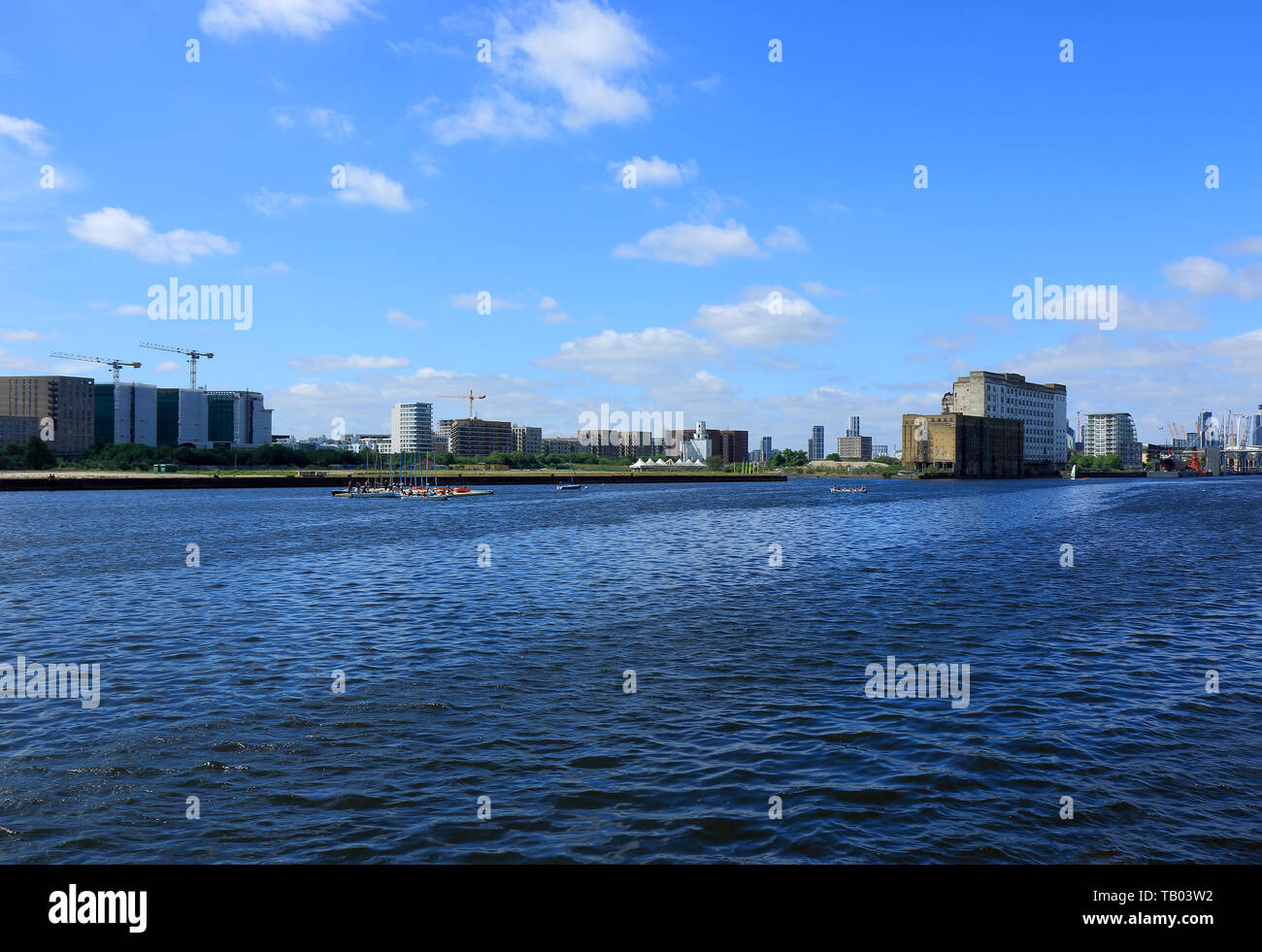 Silvertown and the Royal Victoria Docks Stock Photo - Alamy
