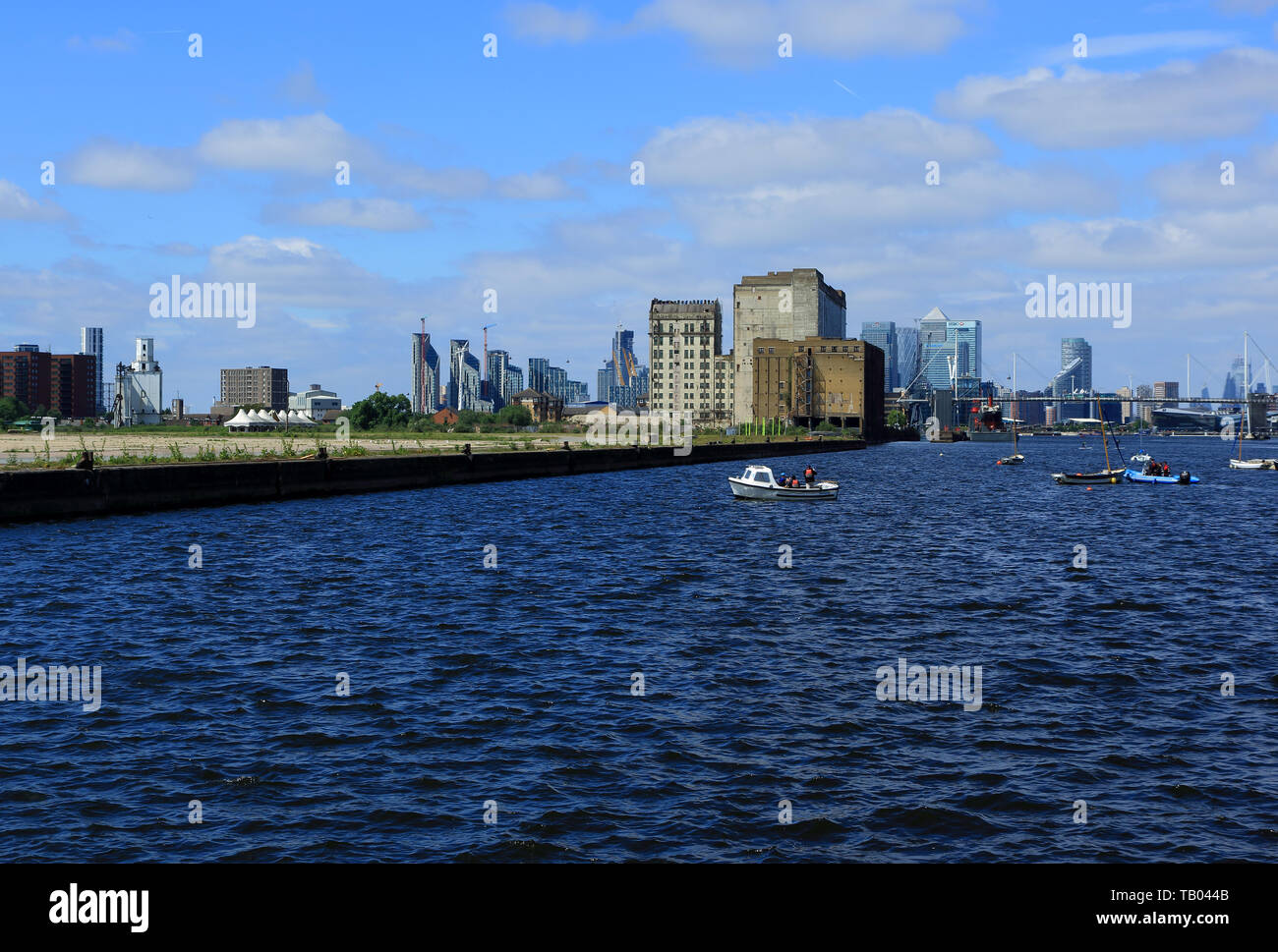 Royal Victoria Docks and Silvertown Stock Photo - Alamy