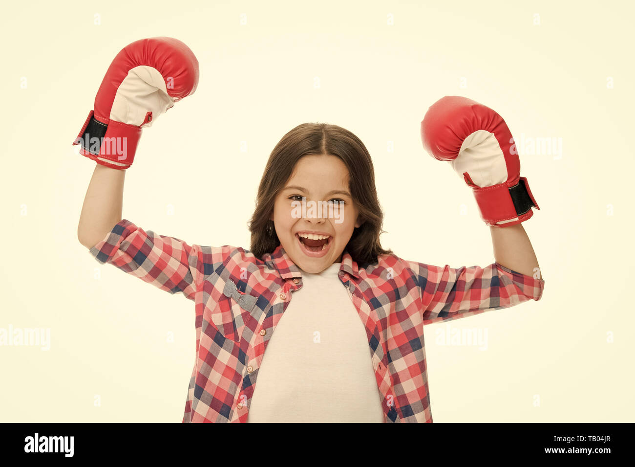 Kid strong and independent girl. Feel powerful. Girls power concept ...