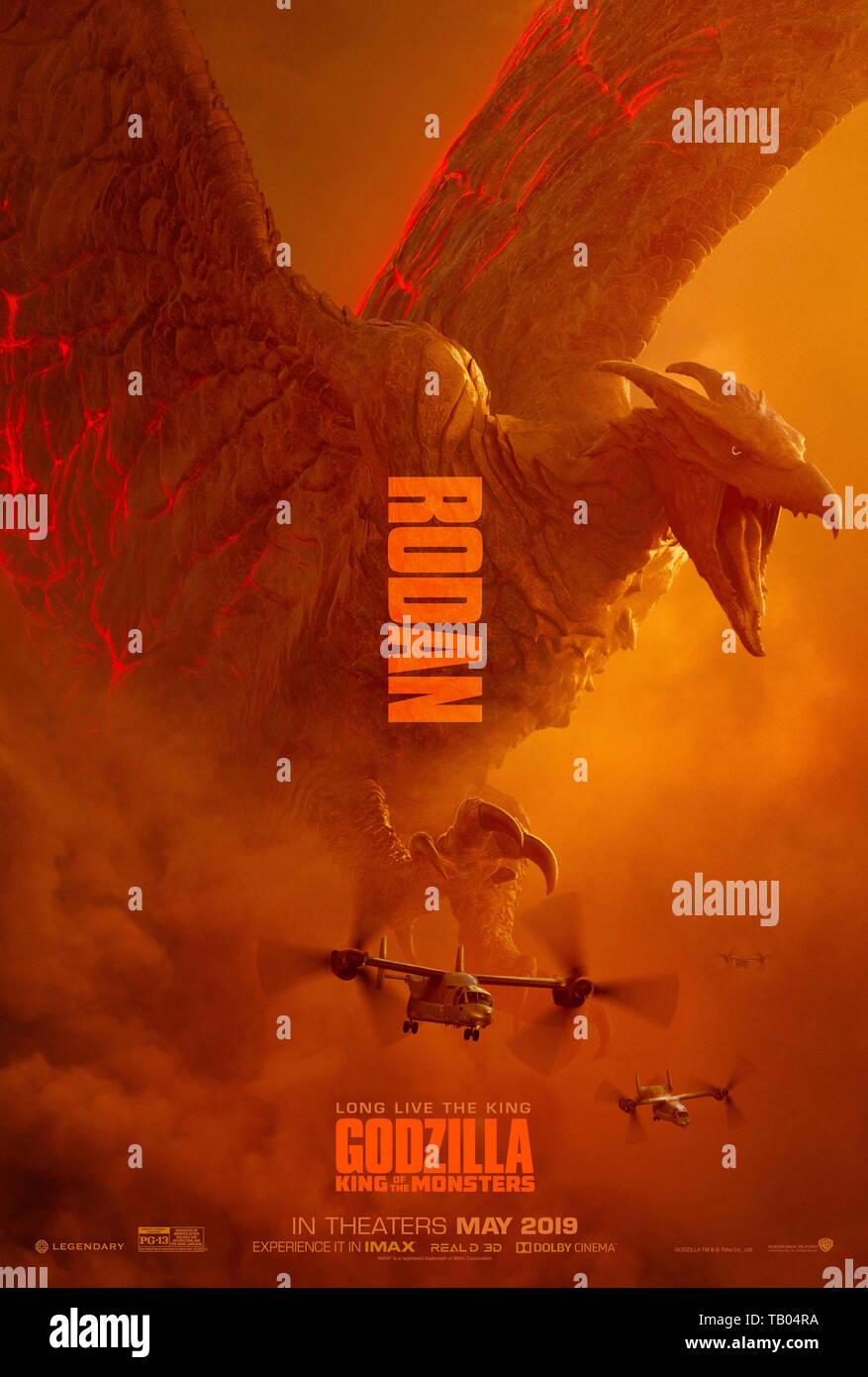 GODZILLA: KING OF THE MONSTERS, US character poster, Rodan, 2019 ...