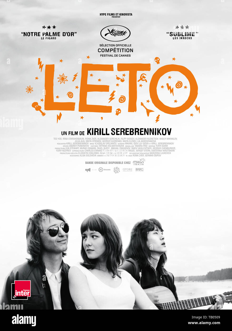 LETO, poster from France, from left: Roman Bilyk, Irina Starshenbaum ...