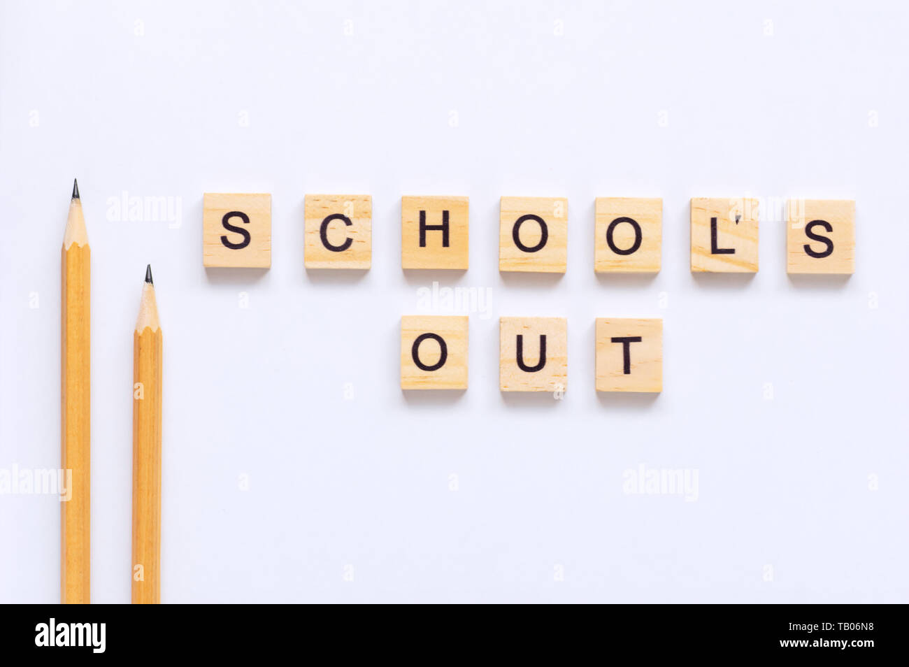 School's out for summer. The end of the school year. Closing school for ...