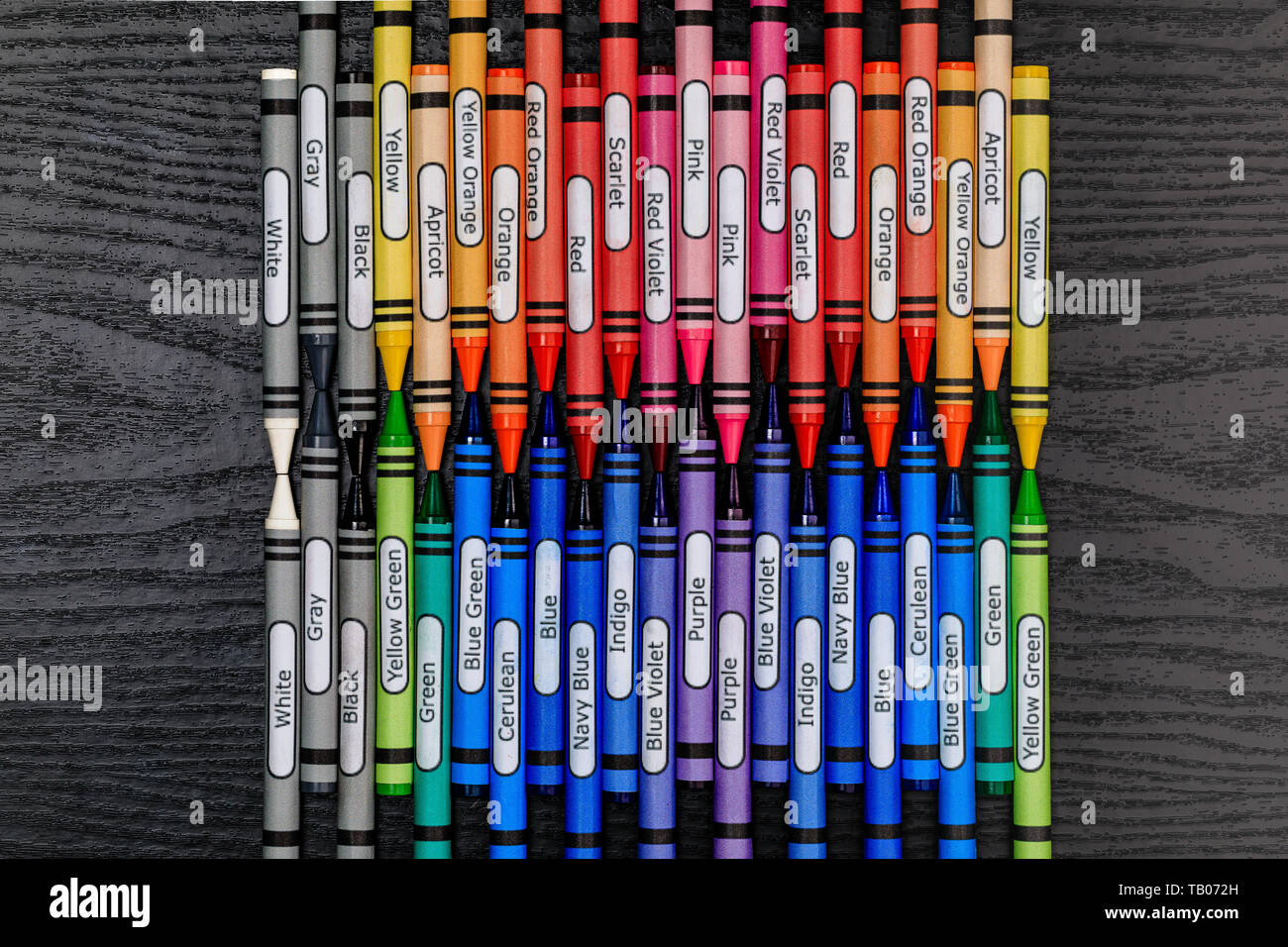 New sharp Generic Labeled Crayons in a zig-zag line pattern. No ...