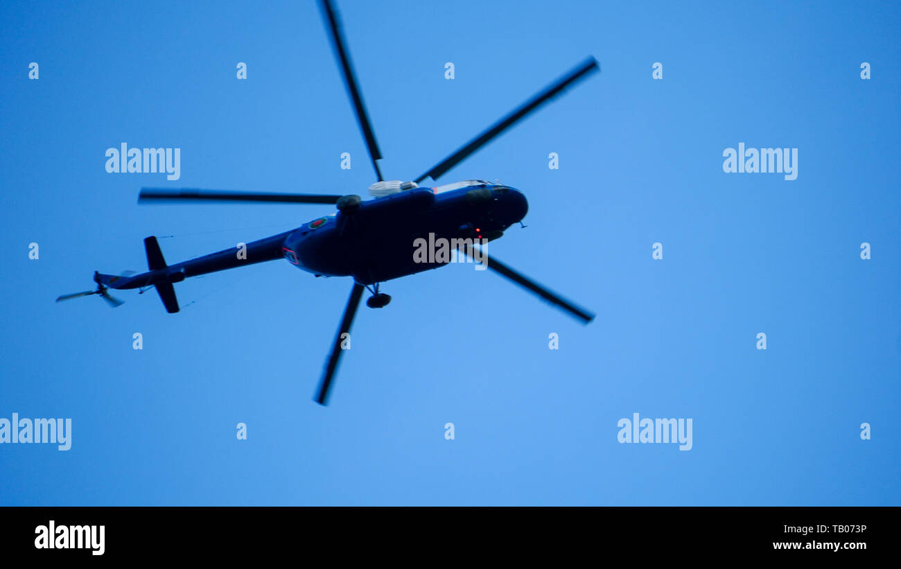 Helicopter Bottom View High Resolution Stock Photography and Images - Alamy