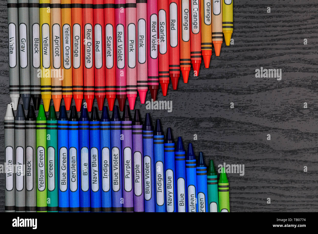 New sharp Generic Labeled Crayons in a zippering symmetrical line ...