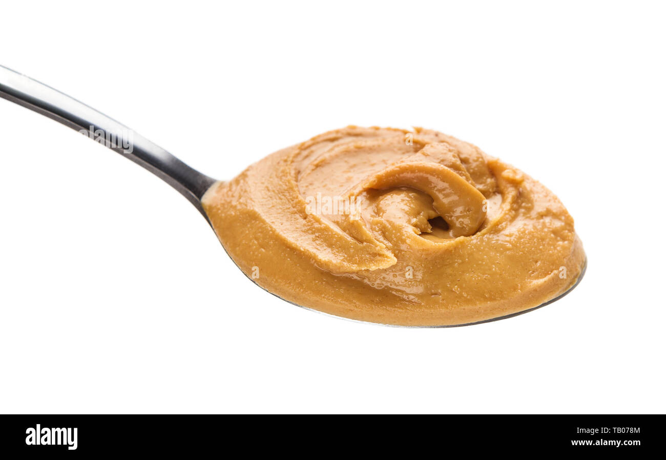 spoon of peanut butter Stock Photo - Alamy