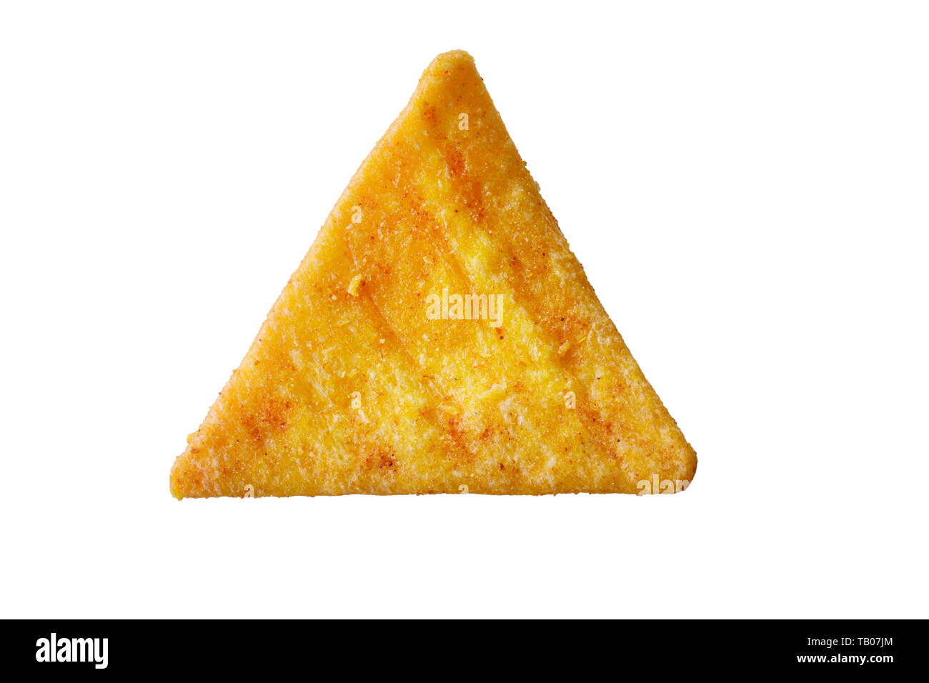 nacho chips isolated on white background Stock Photo - Alamy