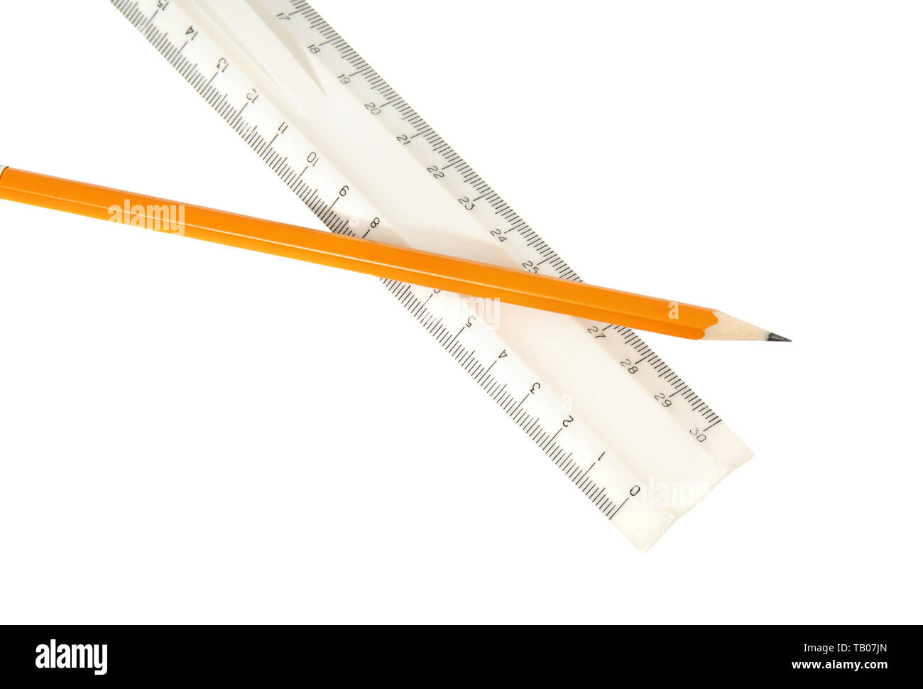 Pencil and ruler hi-res stock photography and images - Alamy