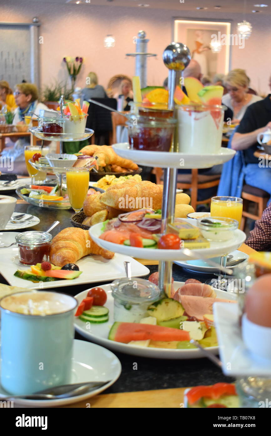 German breakfast buffet hi-res stock photography and images - Alamy