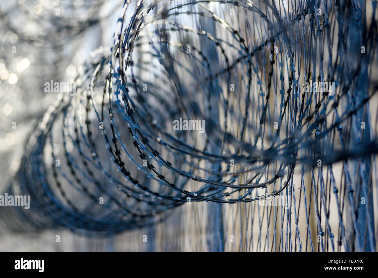 Exterior barbed wire guard hi-res stock photography and images - Alamy