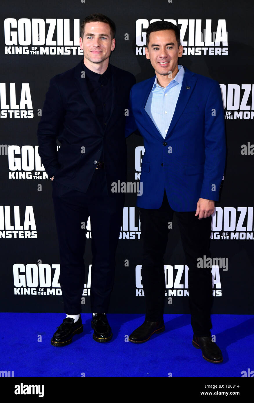 Zach Shields (left) and Michael Dougherty during the Godzilla Special ...