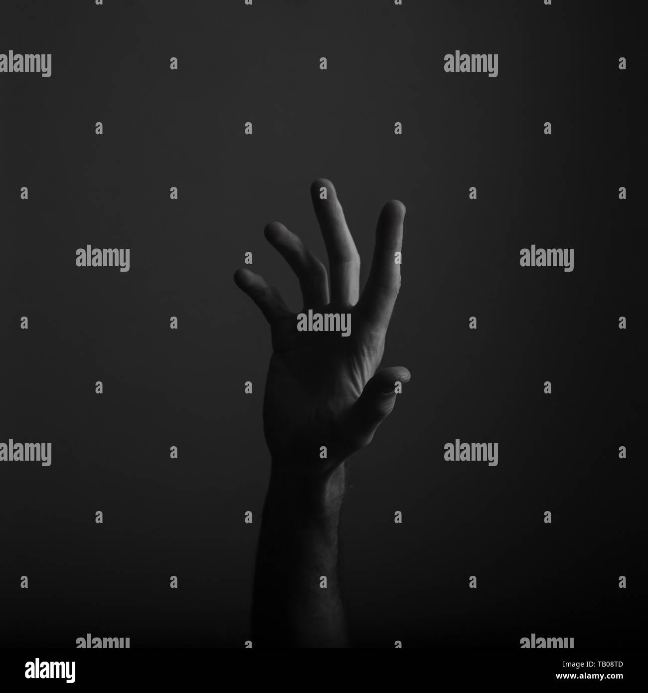 Open arm pose Black and White Stock Photos & Images - Alamy