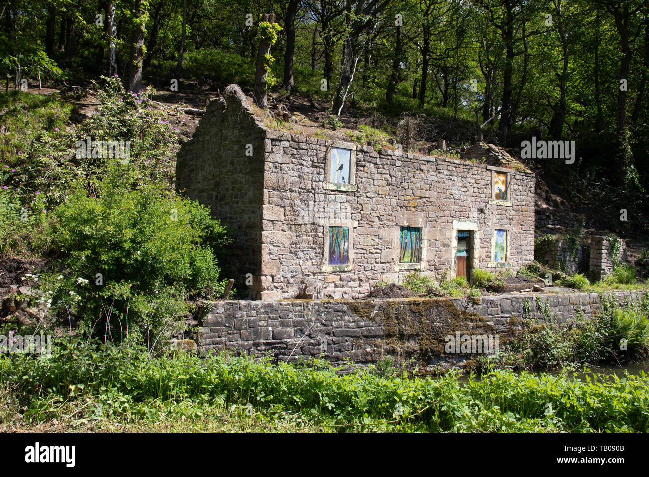 Aquaduct Cottage Old Derelict Stone Cottage Building on the Cromford ...