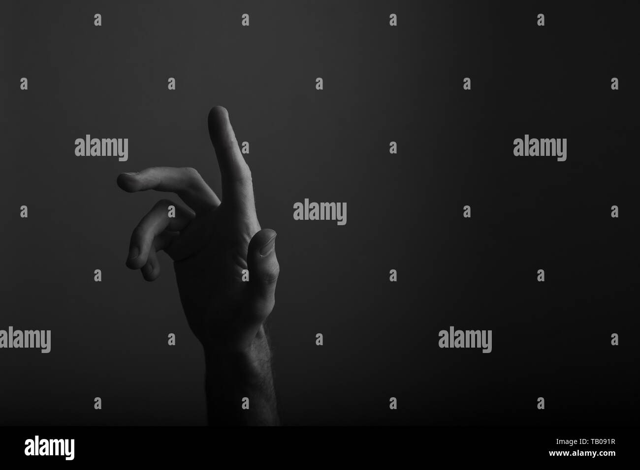 Pointing Black and White Stock Photos & Images - Alamy