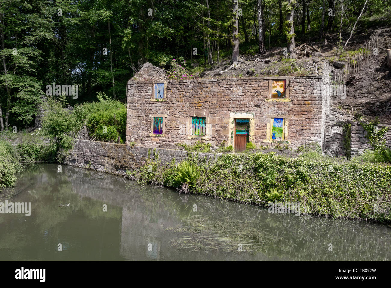 Aquaduct Cottage Old Derelict Stone Cottage Building on the Cromford ...