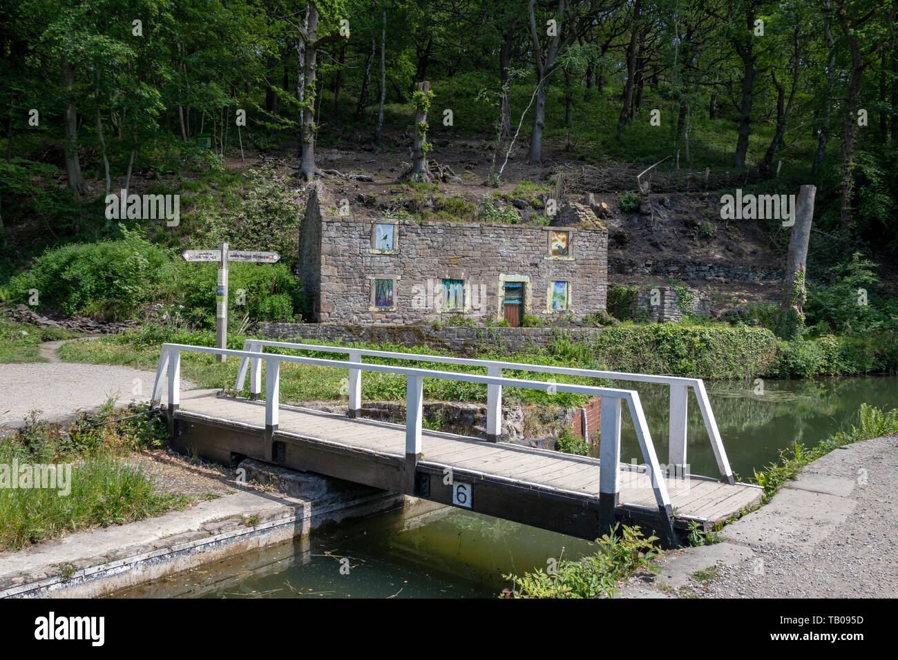 Aquaduct Cottage Old Derelict Stone Cottage Building on the Cromford ...