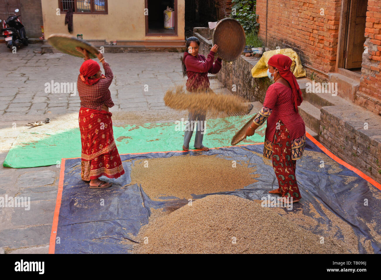 Traditional courtyard kathmandu hi-res stock photography and images - Alamy