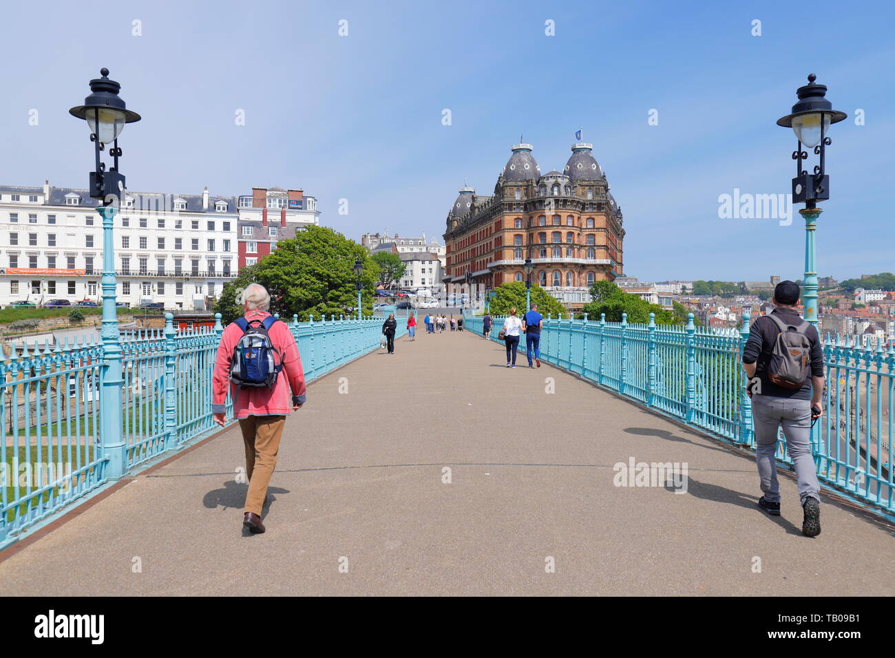 Spa Bridge in Scarborough,North Yorkshire Stock Photo - Alamy