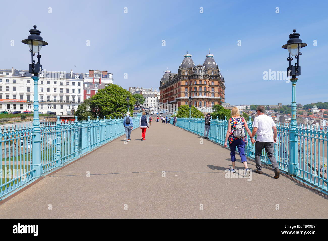 Spa Bridge in Scarborough,North Yorkshire Stock Photo - Alamy