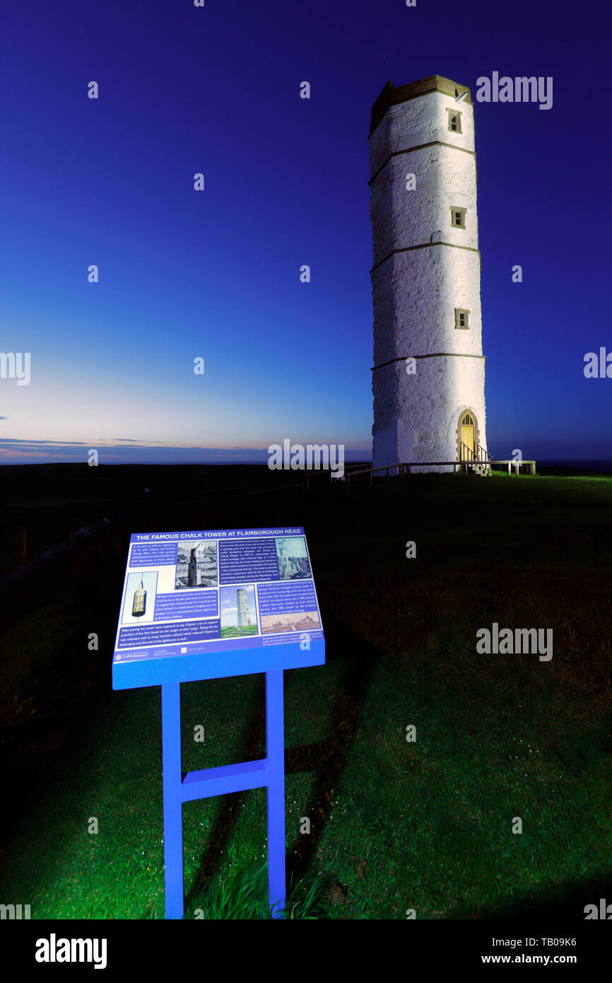 Old Flamborough Lighthouse Stock Photo - Alamy