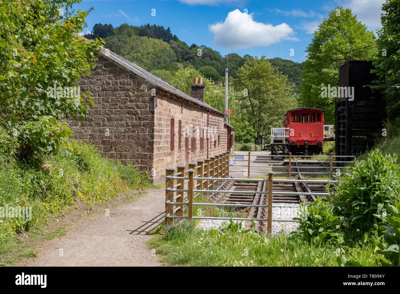 Old Brake Van Rolling Stock and Buildings at Cromford and High Peak ...