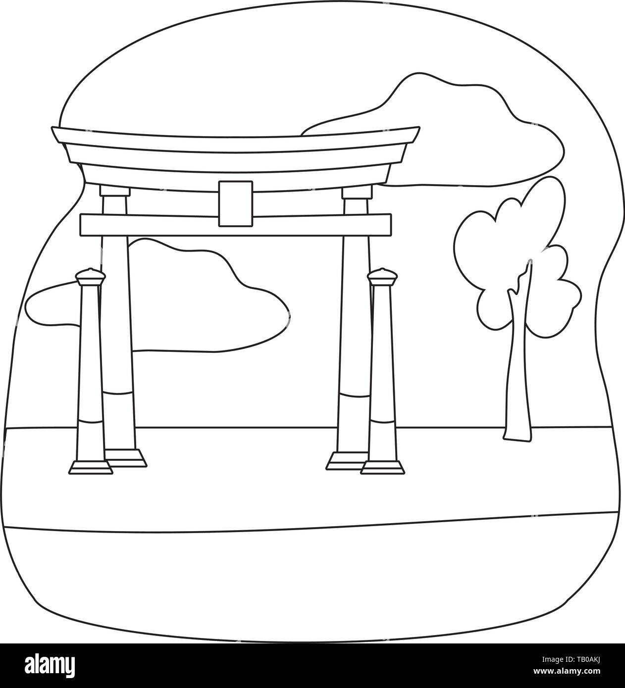 china arch landmark design, Travel trip vacation tourism and journey ...