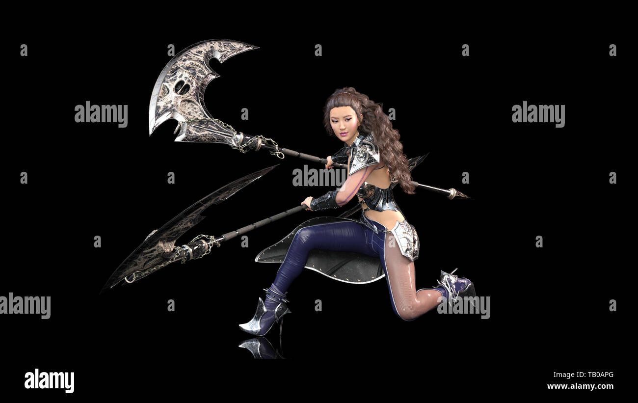 Ancient warrior princess, female fantasy fighter in battle armor ...