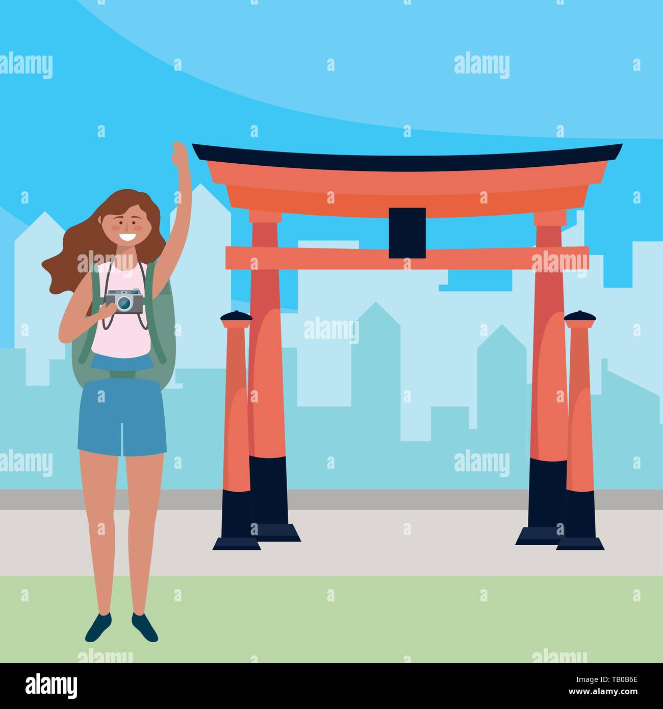 china arch landmark design, Travel trip vacation tourism and journey ...