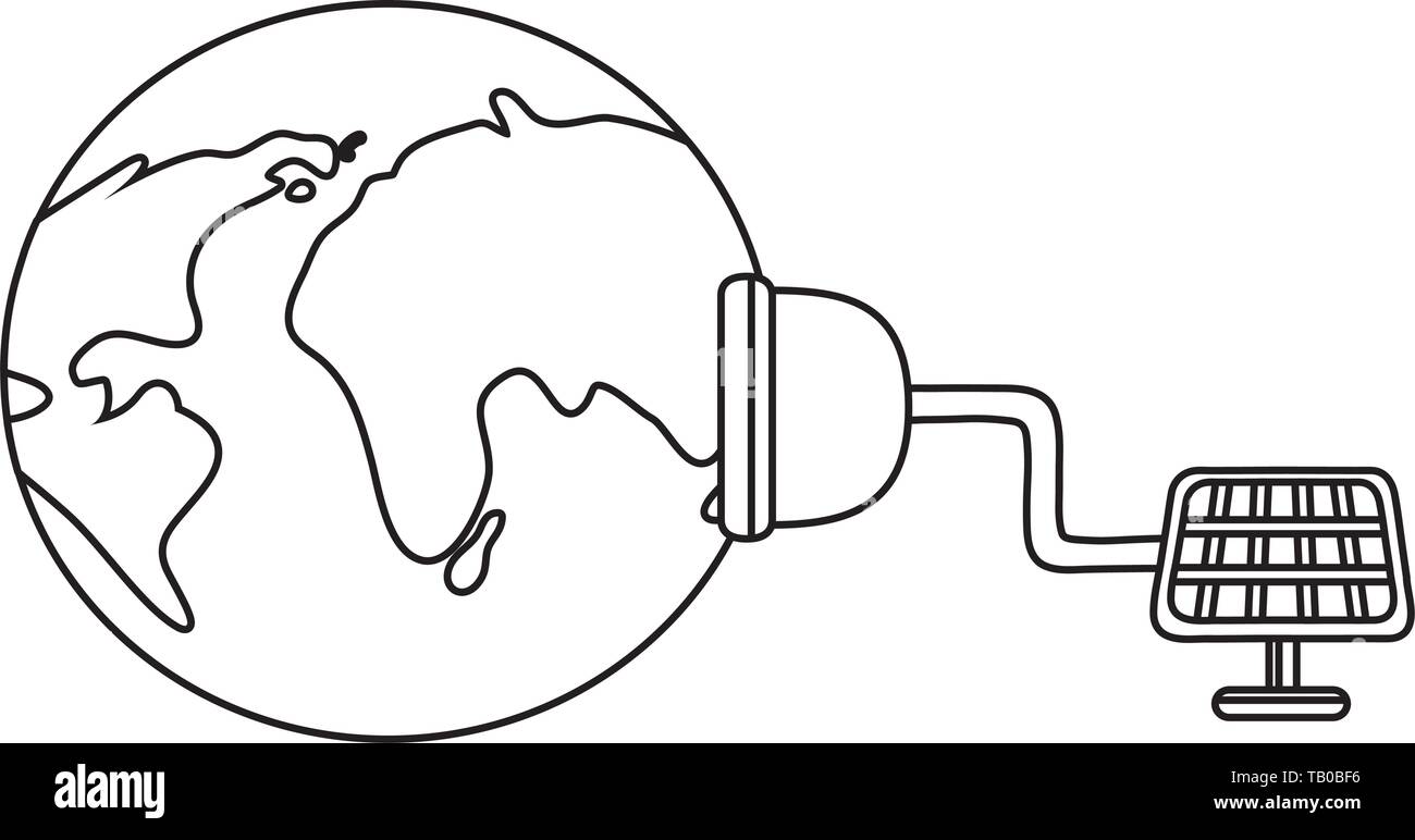 Planet sphere design, Continent earth world globe ocean and universe ...