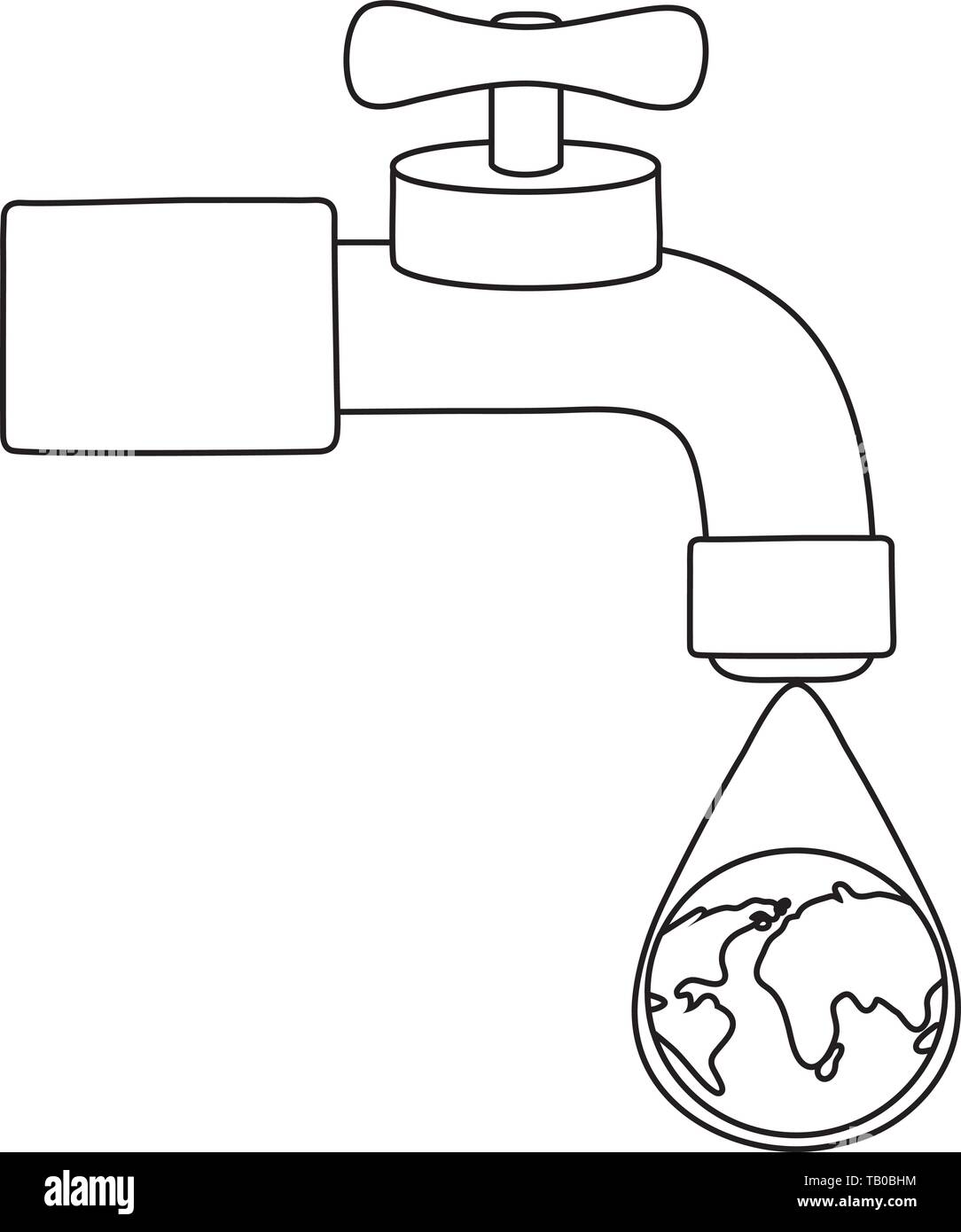 Water tap design, Clean faucet liquid drink wet kitchen and home theme ...