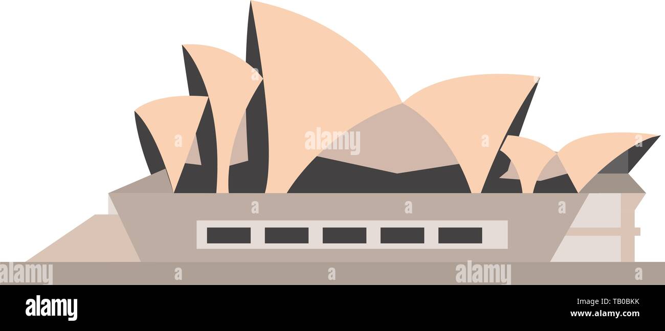 Opera house in Sidney design, Travel trip vacation tourism and journey ...