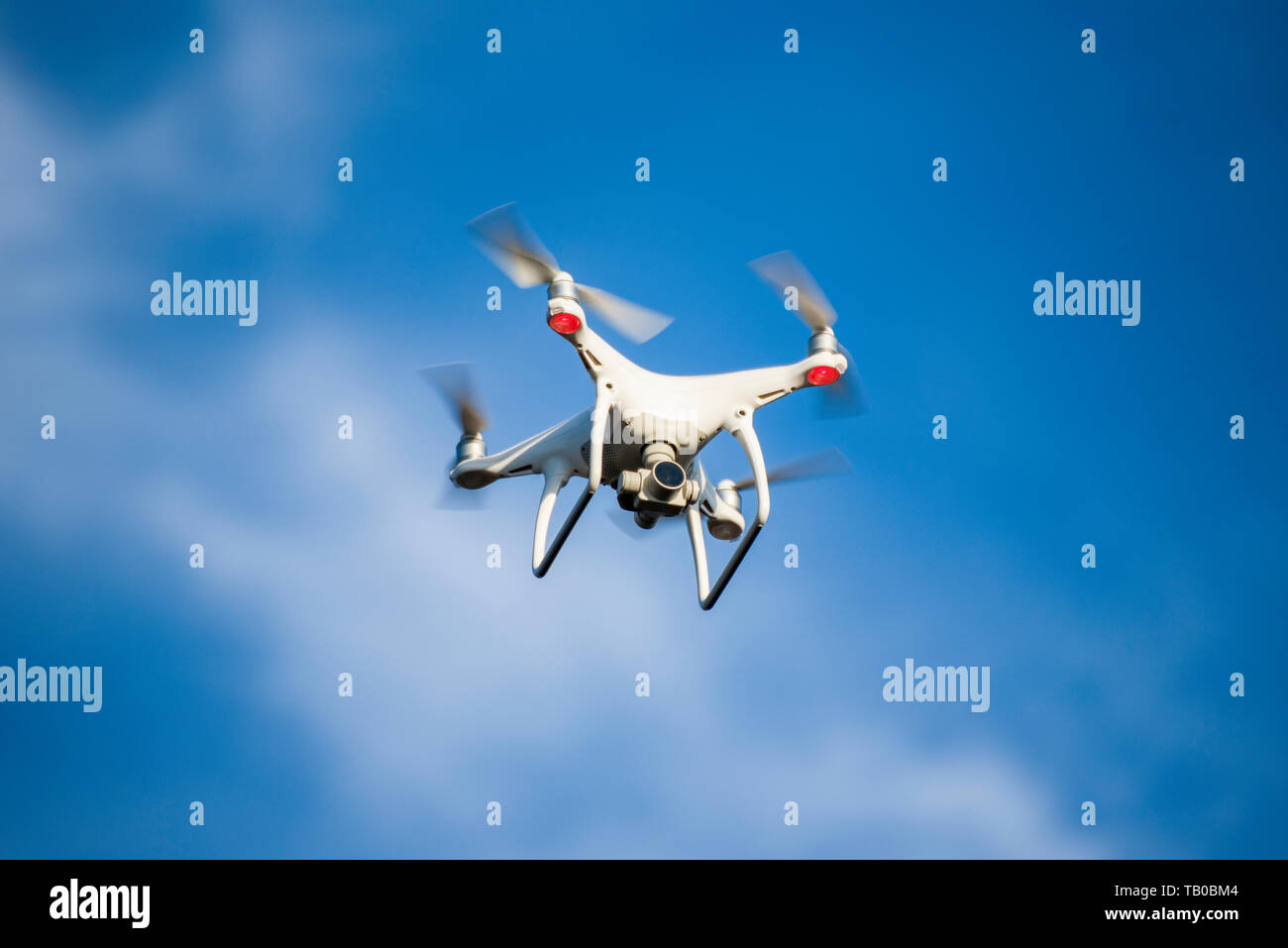 drone flying on the sky with camera / technology air and taking ...