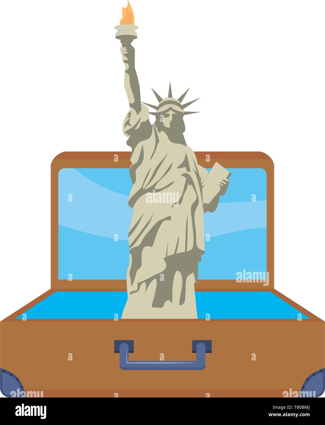 Statue of Liberty in New York design, Travel trip vacation tourism and ...