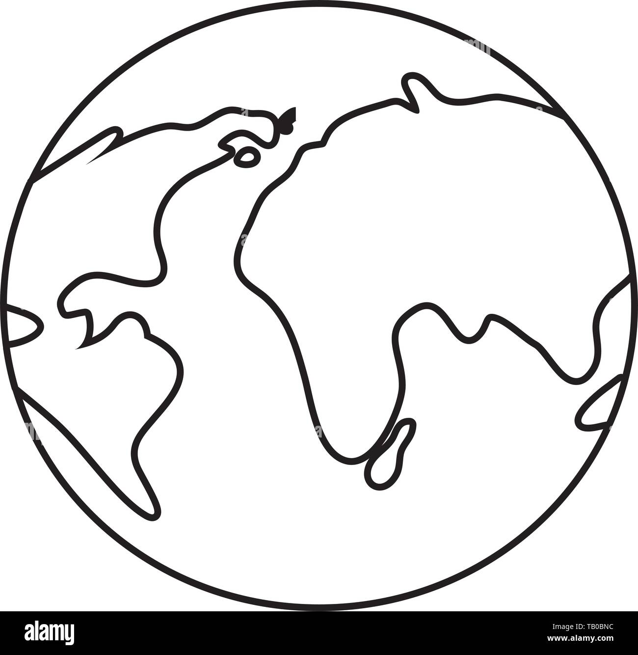 Planet sphere design, Continent earth world globe ocean and universe ...