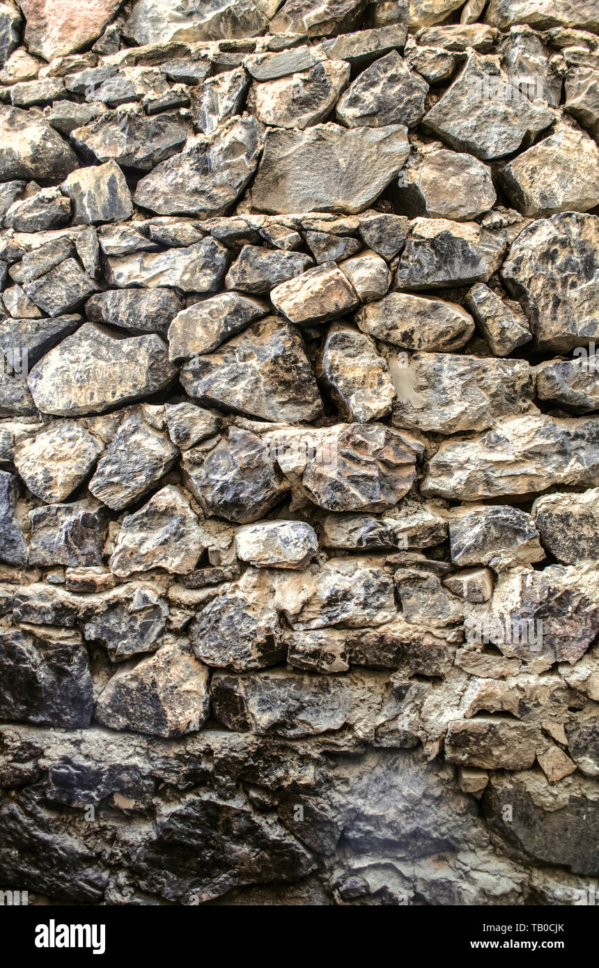Basalt brick wall hi-res stock photography and images - Alamy