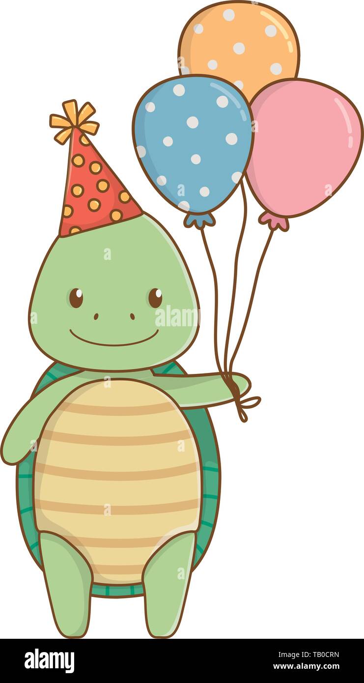 Happy Cartoon Turtle