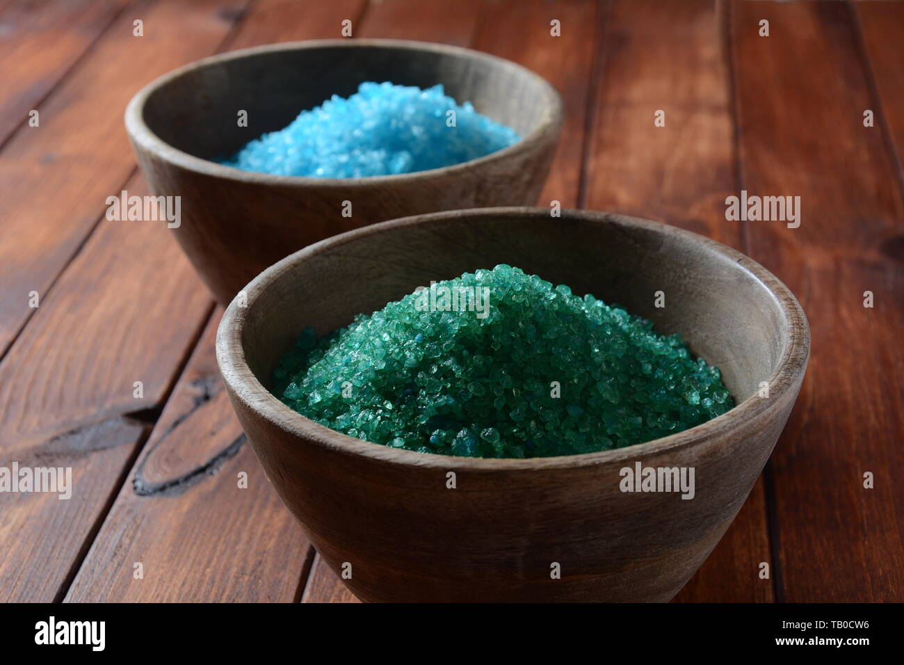 Spa and body care concept. Colorful, aromatic bath salt. Dead Sea Salt ...