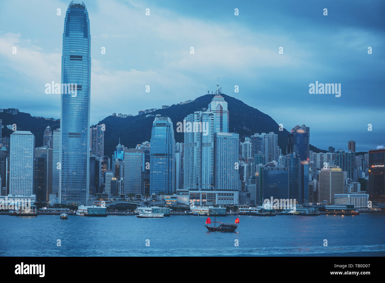 Hong Kong Scenery, View From Victoria Harbour Stock Photo - Alamy