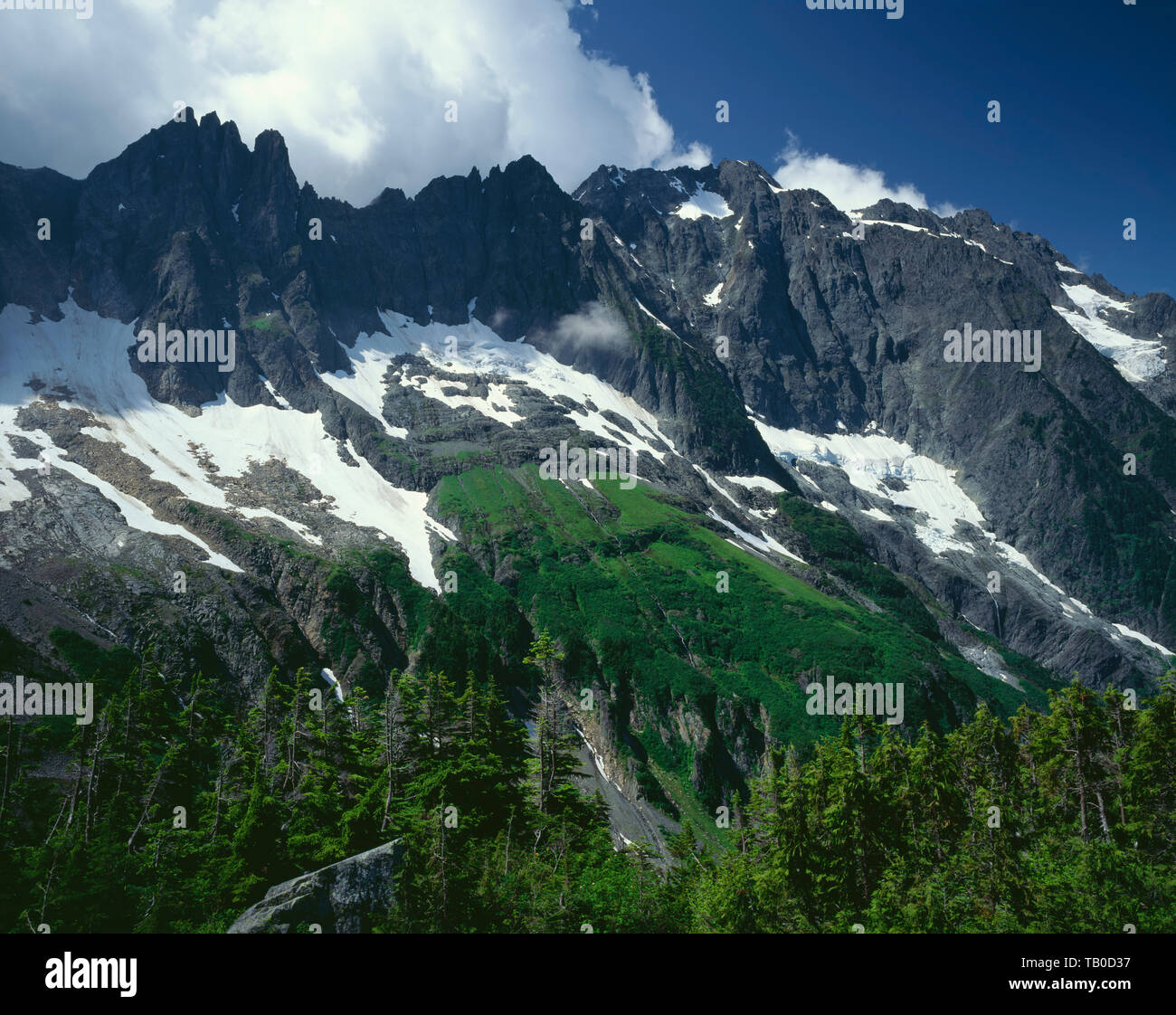 USA, Washington, North Cascades National Park, View from Cascade Pass ...