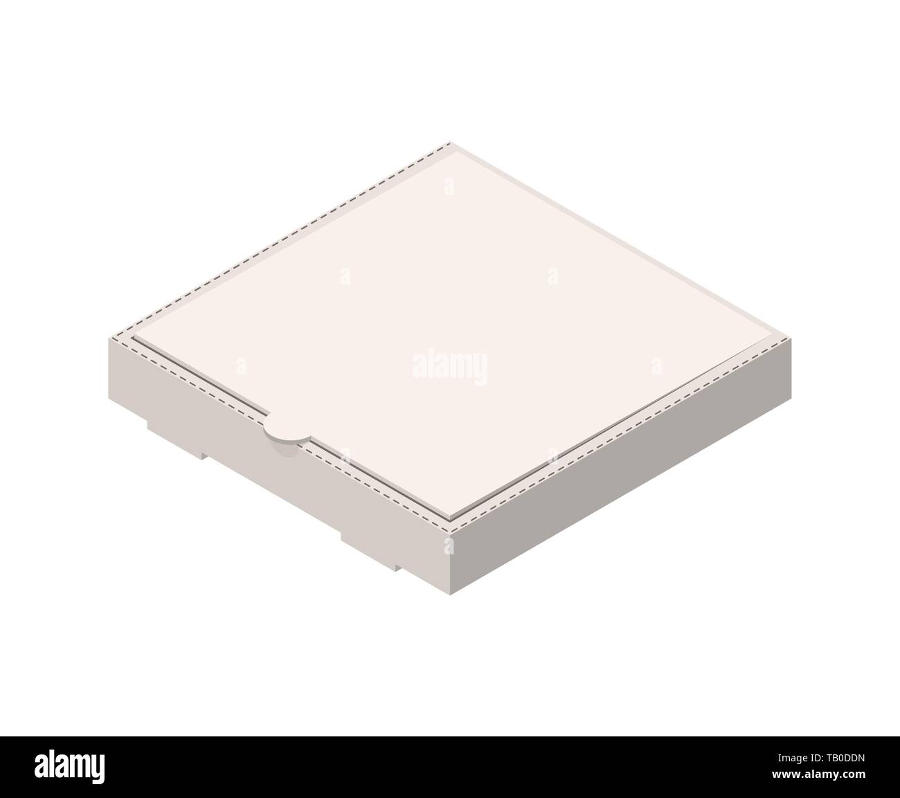 Pizza box isolated clean. Template for design. Mocap vector Stock ...