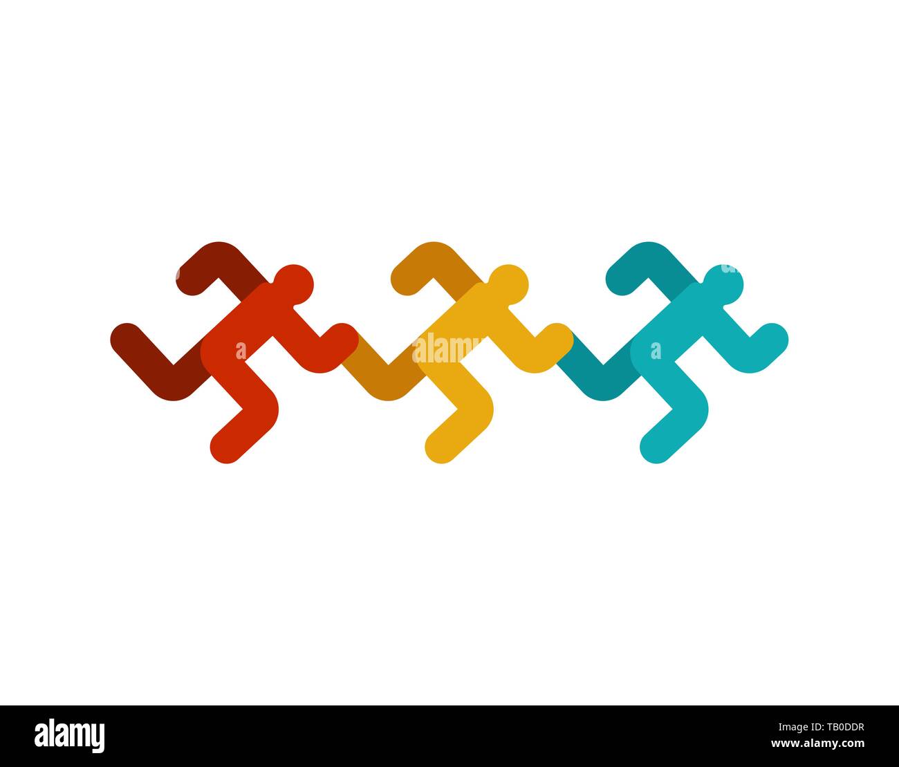 Sprint icon sign. Run symbol. Running man Vector icon Stock Vector ...