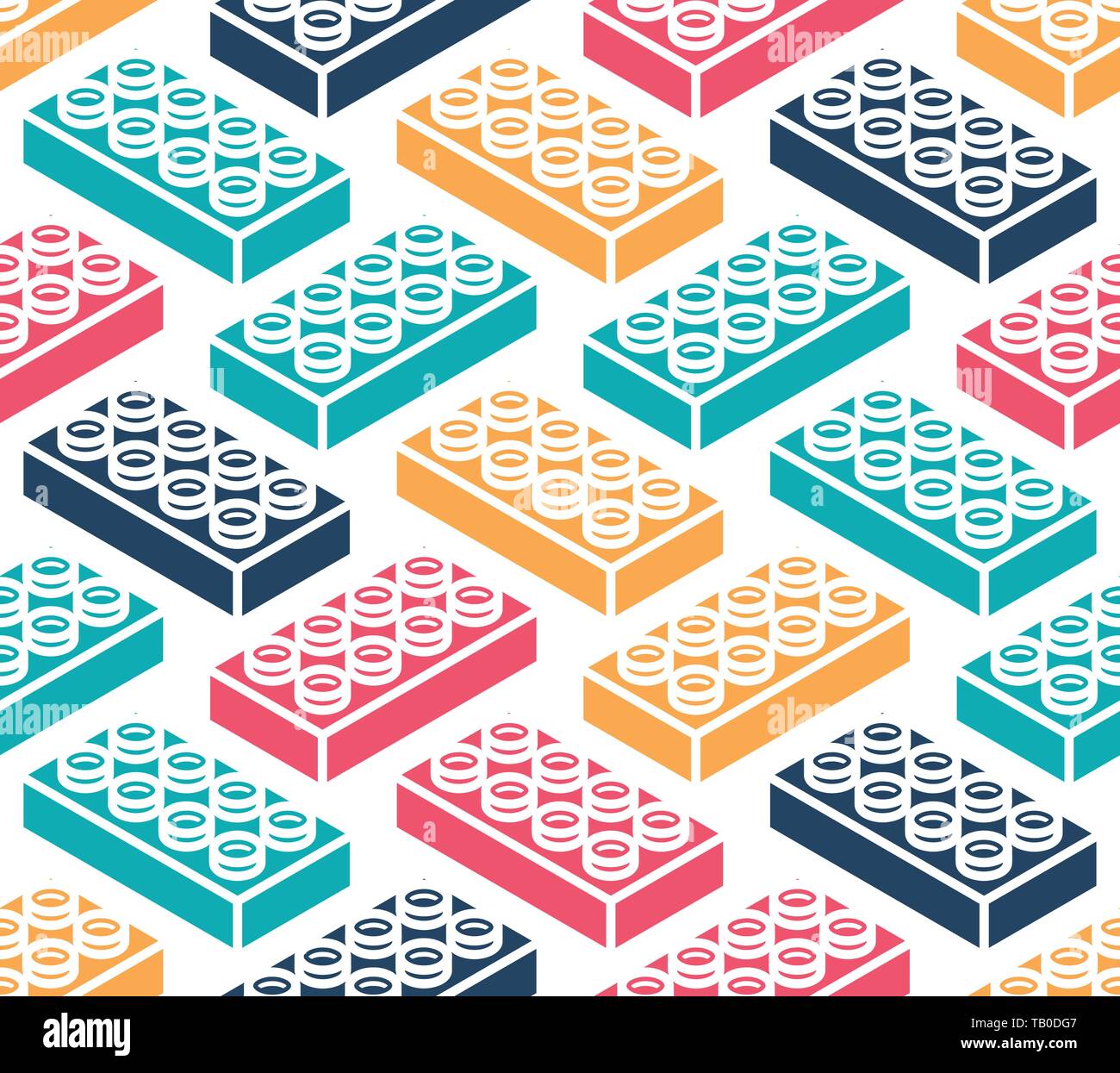 Plastic construction pattern seamless. Children cloth background Stock ...