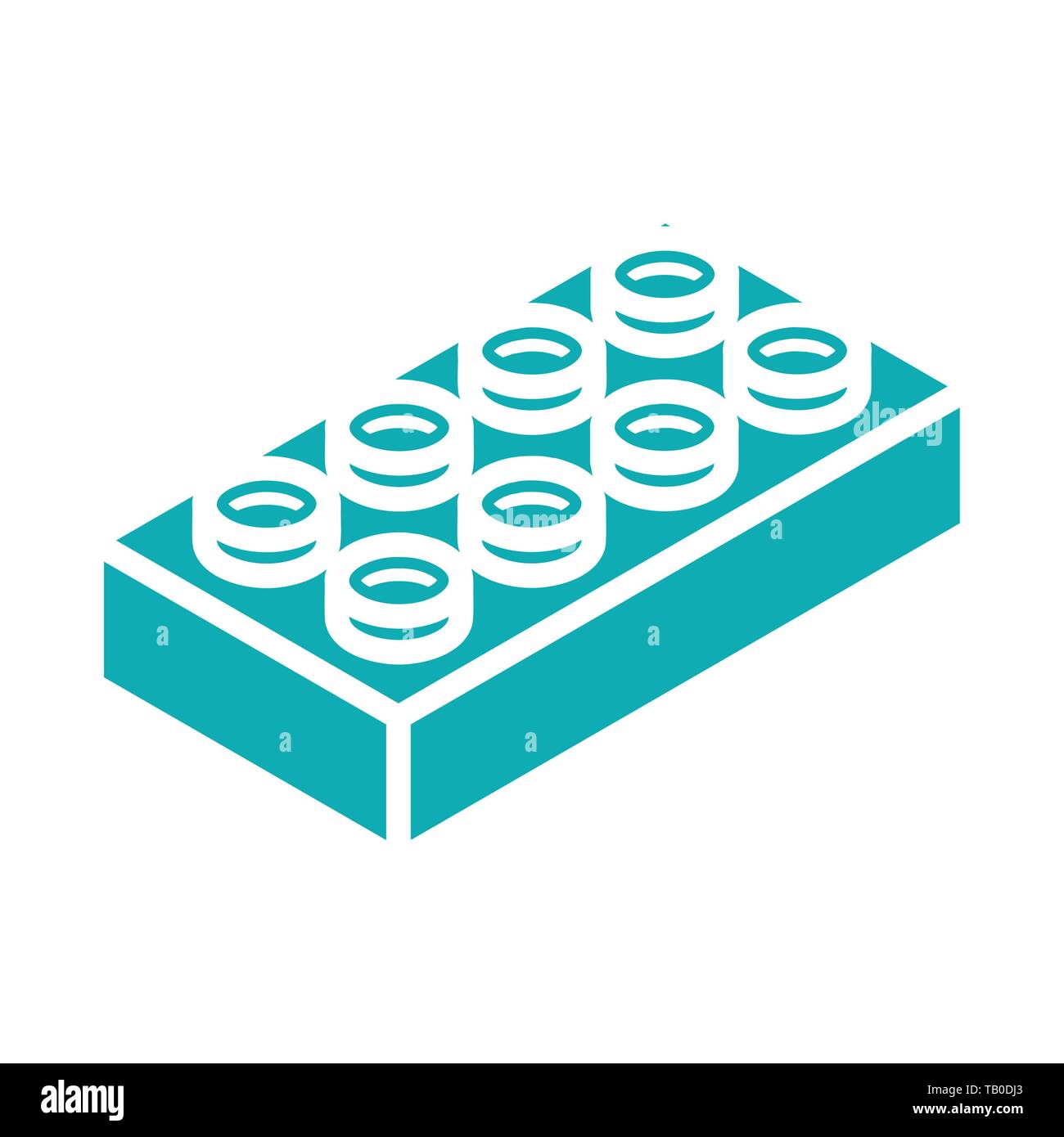 Plastic construction kit isolated. Children toy vector Stock Vector ...