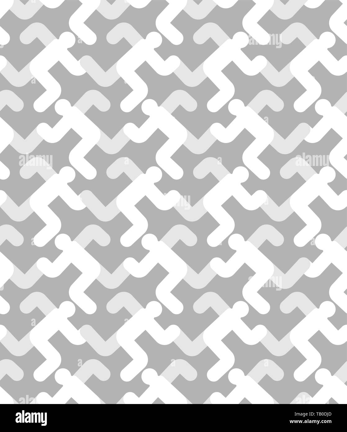 Running man pattern seamless. Run background. Vector ornament Stock ...