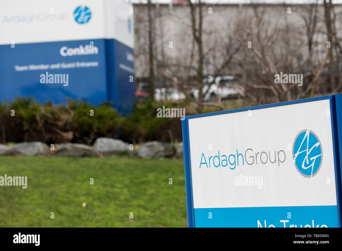 A logo sign outside of a facility occupied by the Ardagh Group in ...